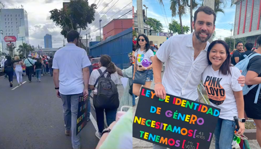 Al diputado Johnny Wright Sol le salió una admiradora en la marcha del ...