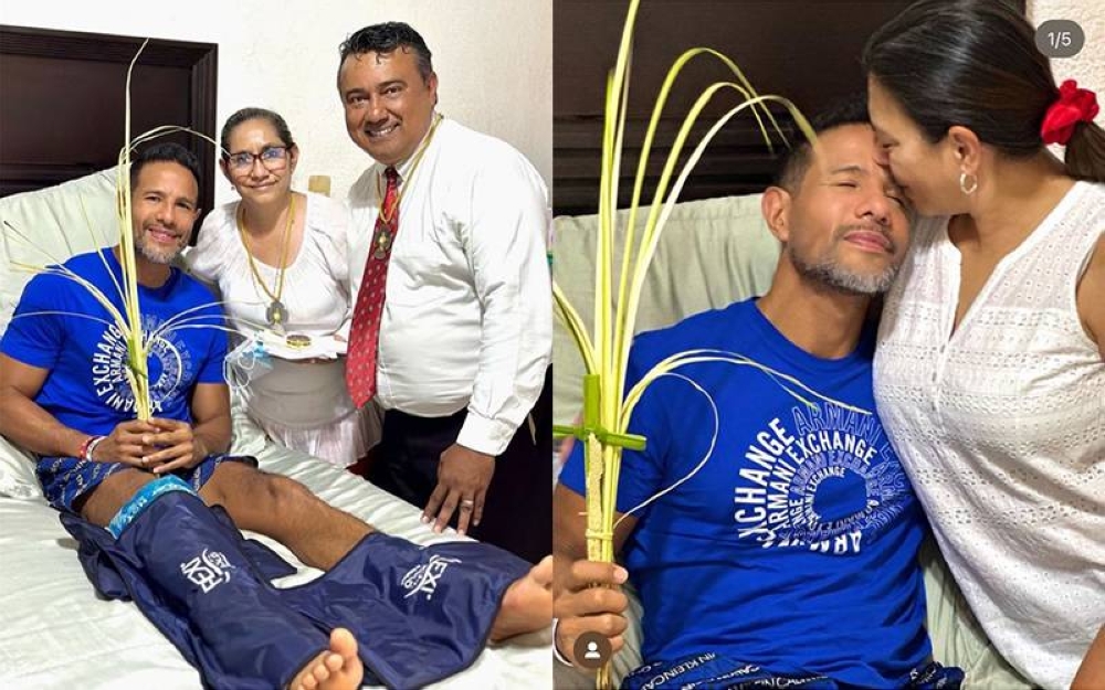 Billy Calderón recibió la Eucaristía este domingo desde su cama ...