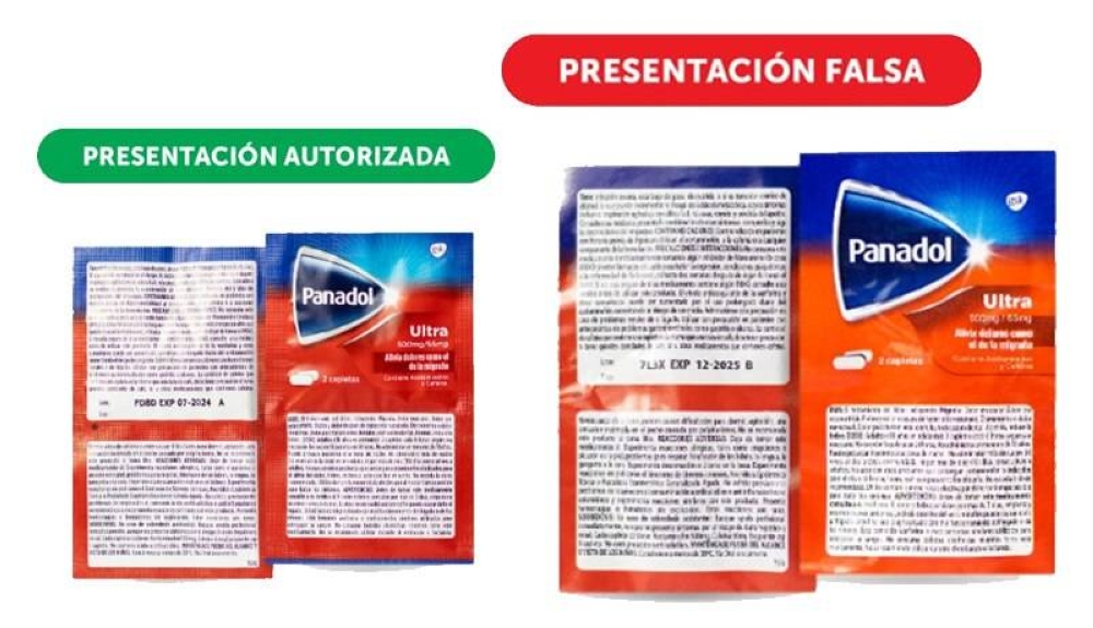 Alertan que circula en el país medicamento Panadol Ultra falsificado, y ...