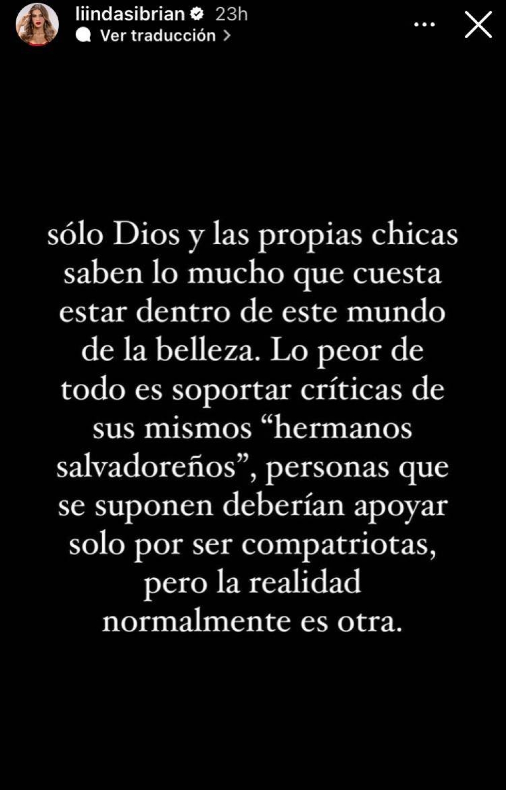 "Estoy cansada de tanta hipocresía", Linda Sibrián - Diario El Mundo